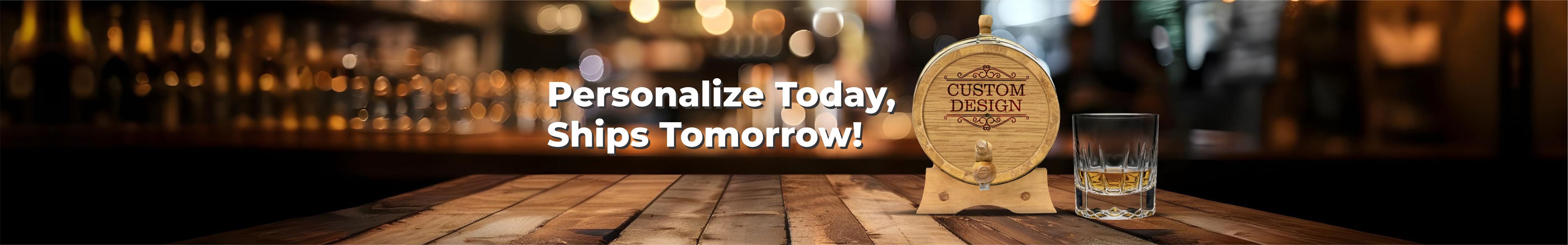 Personalized Oak Barrels - Blind Pig Drinking Co.